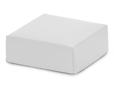 10 Pack- Matte White Box Lids- 4x4x1.5" for Food Packaging- Lids Sold ...