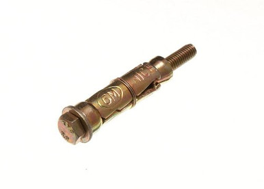 10 x Expanding Shield Masonry Anchor Bolts M6 x 60MM YZP Steel ...