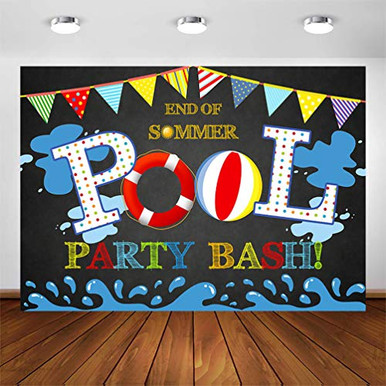 COMOPHOTO 7x5ft Pool Party Backdrop for Photography Swimming Ring Kids ...
