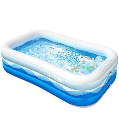 Inflatable Swimming Pool Family Full-Sized Inflatable Pools 118" x 72 ...