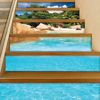 Stairs Stickers Island Home Stair Wall Stickers Stair Layout Decorative ...