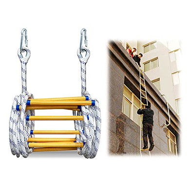 YZJJ Fire Escape Rope Ladder - Flame Resistant Emergency Fire Safety ...
