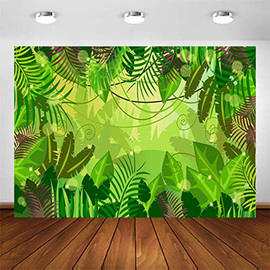 COMOPHOTO Jungle Forest Backdrop for Party Decorations 7x5ft Jungle ...