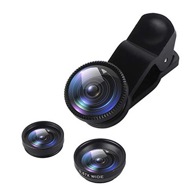 ajzdnzvr 3 in 1 Phone Camera Lens Kit- 0.67x Wide Angle Lens- 10X Macro ...