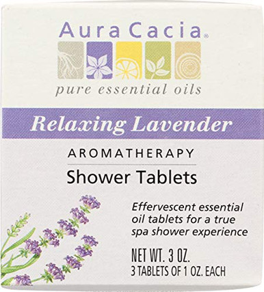 Shower Tablets Relaxing Lavender Aura Cacia 3 Pack Shower Tabs ...