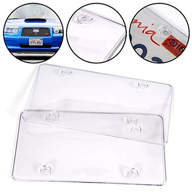 Car License Plates Shields 2 Pack Clear Bubble Design Novelty Plate ...