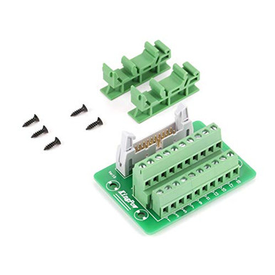 Deror Terminal Board-IDC20P 20Pin Male Header Breakout Board Terminal ...