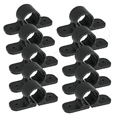 PROCURU 1/2-Inch Plastic Pipe Clamp- 2-Hole Mount Strap for 5/8" OD ...