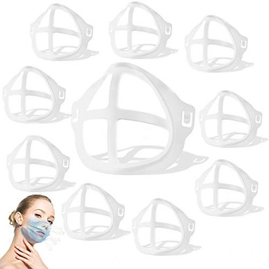 10 Pack Upgrade Large 3D Mask Bracket Silicone Internal Support Frame ...