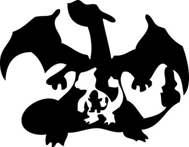 Pokemon Evolution of Charzar 4" Decal Sticker for Cars Laptops Tablets ...