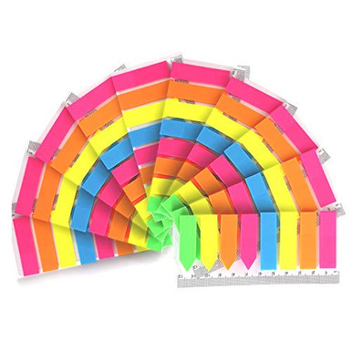 1600 Pcs Colored Flag Index Tabs-Hommie Writable Page Labels Sticky ...