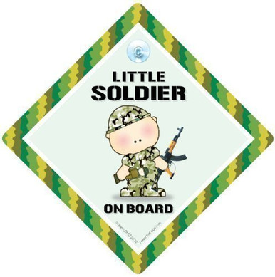 BABY iwantthatsign.com Little Soldier On Board- Soldier On Board- Decal ...