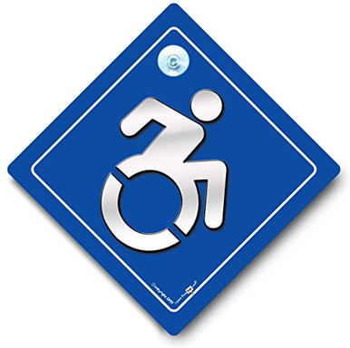 Wheelchair User Car Sign SPORTS- Disability Car Sign- Wheelchair ...