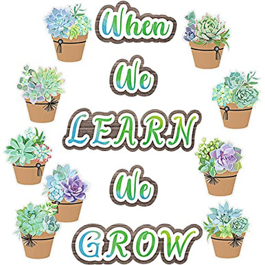 45 Pieces Succulents Cutouts Potted Succulents Cut-Outs Classroom Decor ...