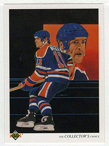 Mark Messier - Edmonton Oilers Team Checklist -Hockey Card- 1990-91 ...
