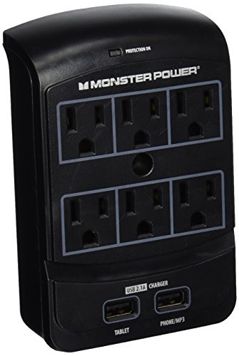 Monster Power - Home Office 650 USB, 6 outlets and 2 USB connectors ...