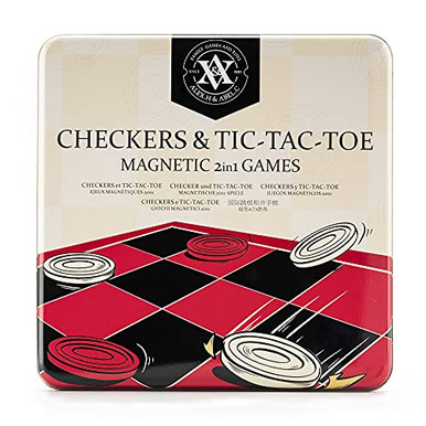 A and A Magnetic Pressman Checkers / Classic Game with Folding Board ...