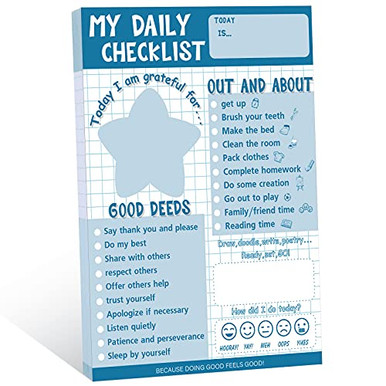 Daily Checklist for Kids Daily Planning Note Children Daily Planning ...