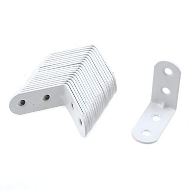 Coshar 20pcs Iron L Bracket Joint Right Angle Bracket Heavy Duty Shelf ...