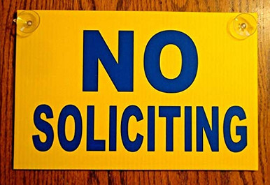 AllPrints ShopForAllYou Signs and signboards NO Soliciting Plastic ...