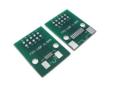 10-Pin FPC Connector to DIP Breakout Board 0.5mm 1mm Pitch - Pack of 3 ...