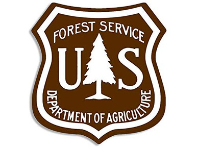 Magnet 2.5x2.5 inch Brown US Forest Service Shield Sticker - Hike Logo ...