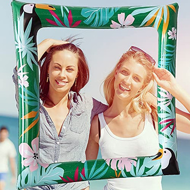 Gukasxi Summer Inflatable Selfie Frame Hawaiian Aloha Photo Booth Props ...