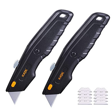 KATA 2-Pack Utility Knife- Heavy Duty Retractable Box Cutter for ...