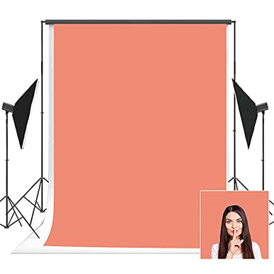 Basifoto Coral Pink Color Backdrop for Photography, 5x7 ft Girl ...