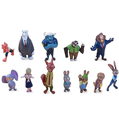 Pixar Zootopia Zootropolis Toy Action Figure Model Judy Hopps Nick ...