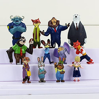 Amazing Zootopia Animals Action Figure Toys Rabbit Judy Hopps Fox Nick ...