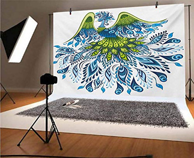 Peacock 7x5 FT Vinyl Photography Background Backdrops,Abstract Exotic ...