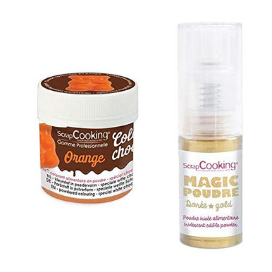Color'choco fat-soluble Food coloring 5 g Orange plus Golden edible ...