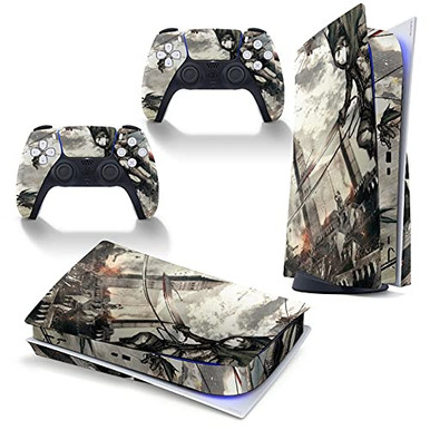 Attack on Titan PS5 Console and Controller Skins Set, Anime Pattern ...
