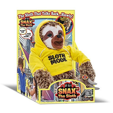 SNAX The Sloth 2019 Version Talking Plush Sloth Toy for Kids from A ...