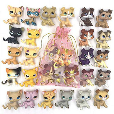 LPS Random Lot, LPSXIE LPS Figures Shorthair Cats and Collie Dogs ...
