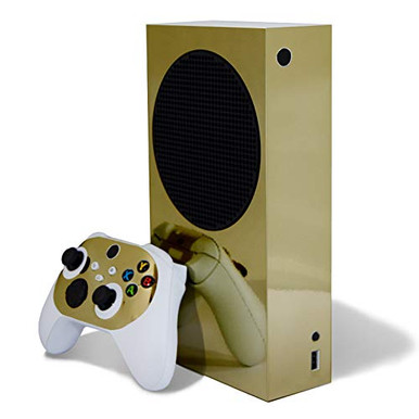 GOLD CHROME MIRROR Vinyl Decal Mod Kit for Microsoft Xbox Series S -XBS ...