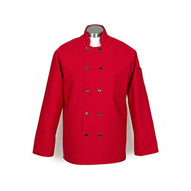 Fame Fabrics 30404 C10P Chef Coat with Long Sleeves, Chef Coat with 10 ...