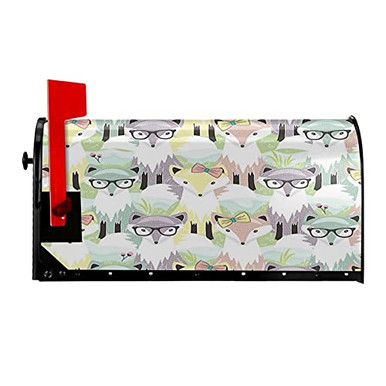 Mailbox Covers Glasses Fox Magnetic Mailbox Wraps for Office School ...