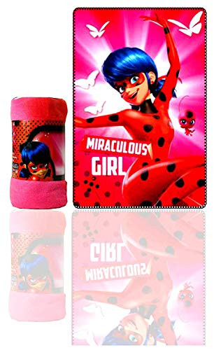 Miraculous Ladybug Kids Polar Fleece Blanket 100 x 150 cm -Black ...