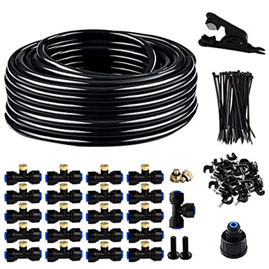 Redaiyuling Garden Watering System,Mister System with 1/4 in 100 ft PE ...