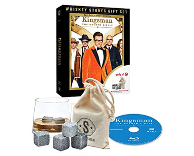 KINGSMAN THE GOLDEN CIRCLE Blu-ray/DVD/Digital Whiskey Stones Gift Set ...
