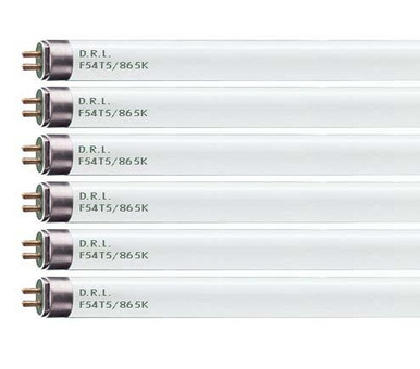 (Pack of 6) F54T5/865/HO 54-Watt T5 High Output Daylight Bulbs 6500K ...