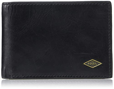 Fossil Men's Ryan Leather RFID-Blocking Slim Minimalist Bifold Front ...