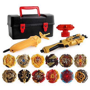 Naztal Bey Burst Battling Tops 12 Pieces Battle Game Gyros Toys Set ...