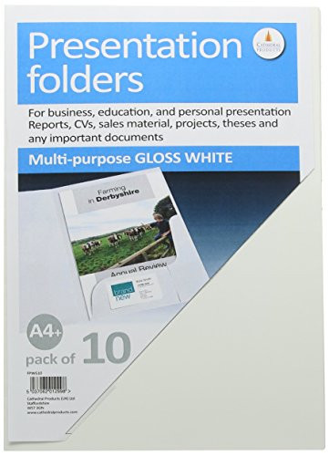 Corporate and Presentation White Gloss Presentation Folders A4 Size ...