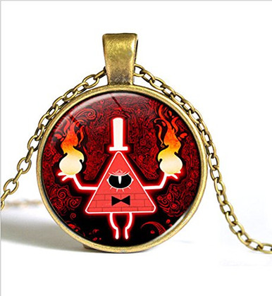 Gravity Falls Bill Cipher Wheel Scrabble Pendant?Unique Hand Designed ...