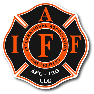 Reverse Printed Inside Window Mount IAFF Union Firefighter Decal ...