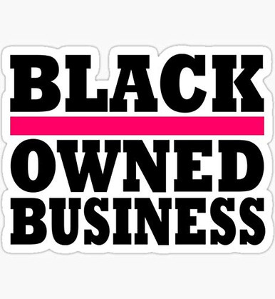 Black Owned Business - Sticker Graphic - Auto, Wall, Laptop, Cell ...