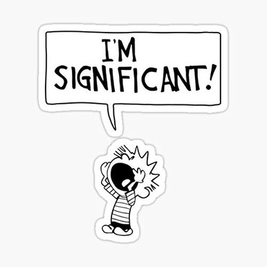 Calvin and Hobbes - I'm Significant Sticker - Sticker Graphic - Auto ...